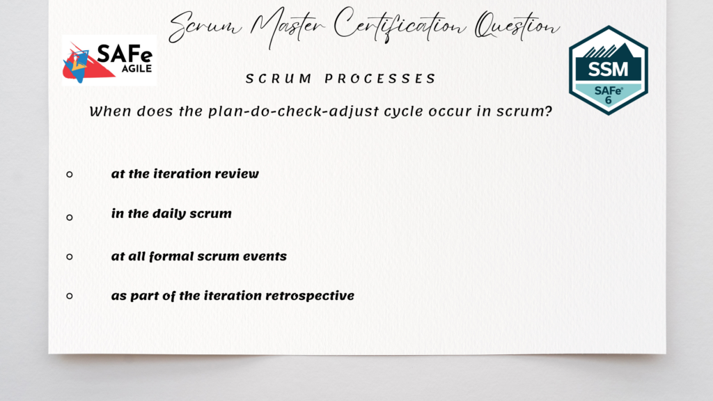 The Plan-Do-Check-Adjust Cycle in Scrum: A Continuous Process - SAFe Agile