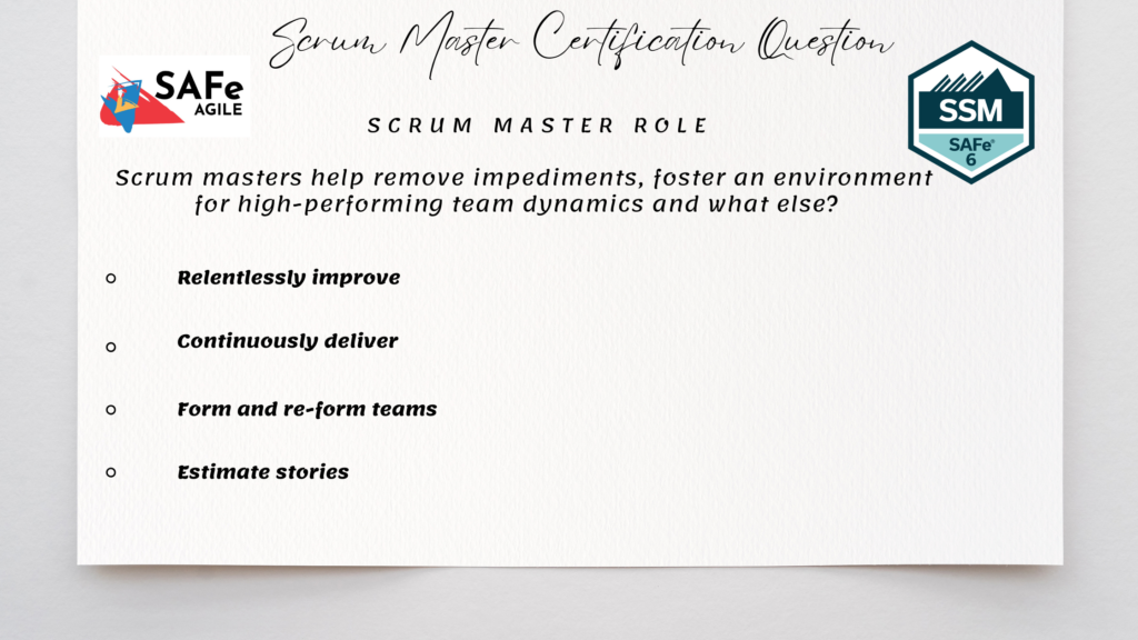 Understanding the Role of the Scrum Master in SAFe 6.0 - SAFe Agile