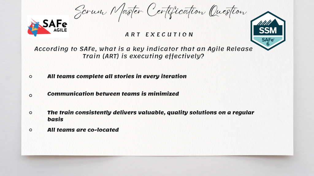 The Roadmap To Launching An Agile Release Train Art In Safe What Matters And What Doesnt
